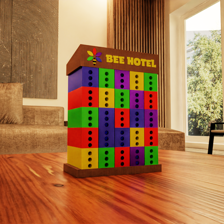 3D Printable Bee Hotel - Modular by Lazy Bear