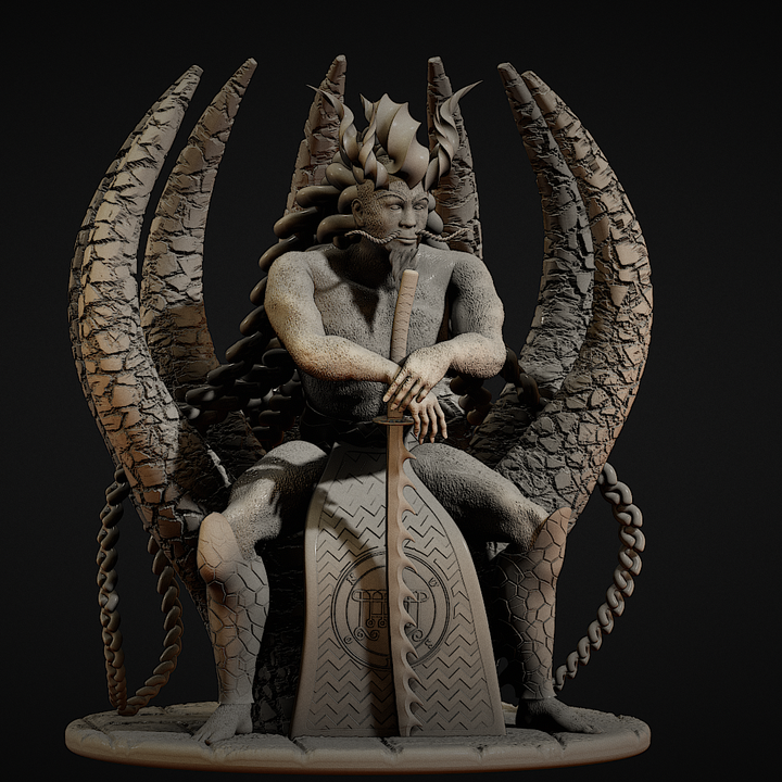 3D Printable Gusion - Great Duke of Hell by Lazy Bear