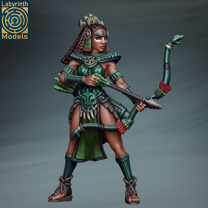 3D Printable Serpent Warriors - 32mm scale by Labyrinth Models