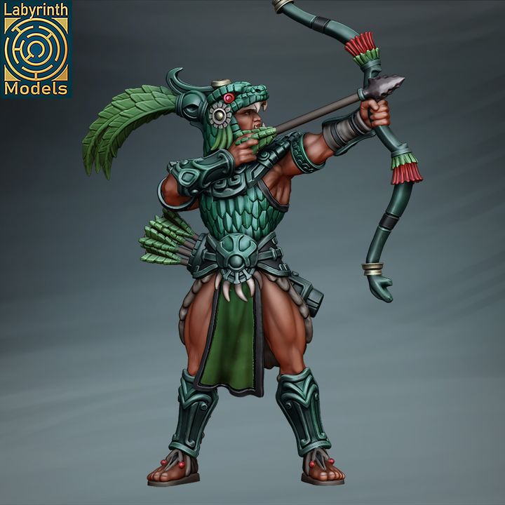 3D Printable Serpent Warriors - 32mm scale by Labyrinth Models