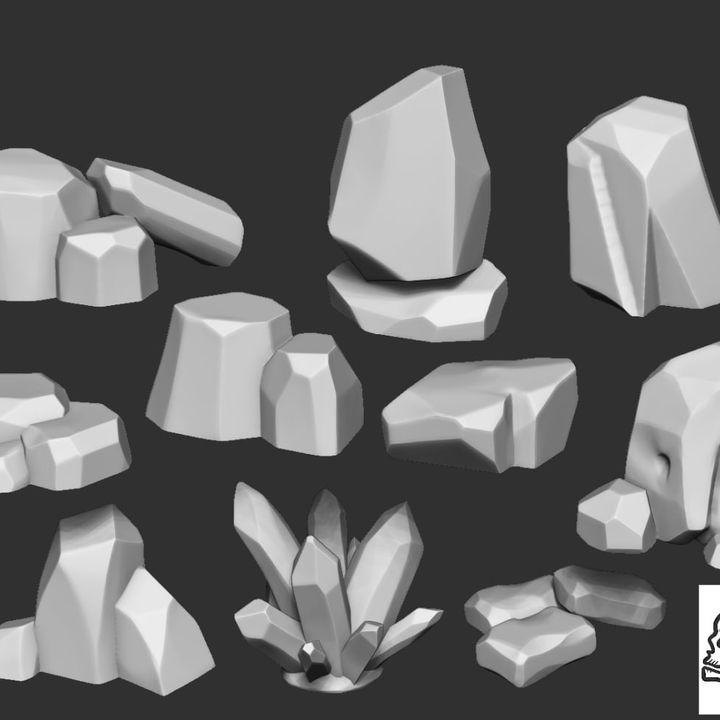 3D Printable Stone pack by Skail