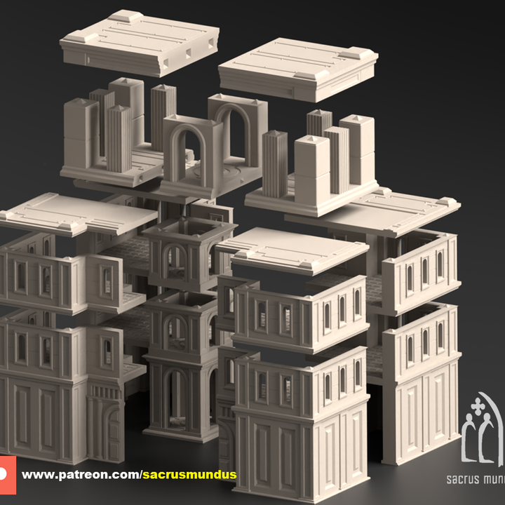 3D Printable Invictaria, Beacon of Progress by Sacrusmundus