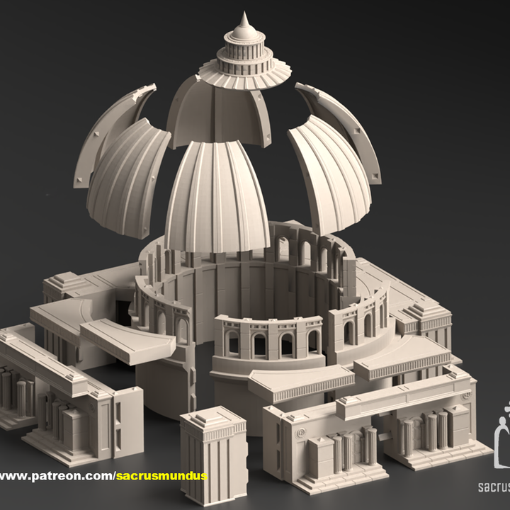 3D Printable Invictaria, Beacon of Progress by Sacrusmundus