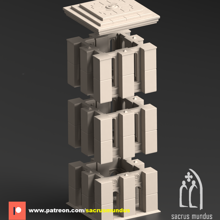 3D Printable Invictaria, Beacon of Progress by Sacrusmundus