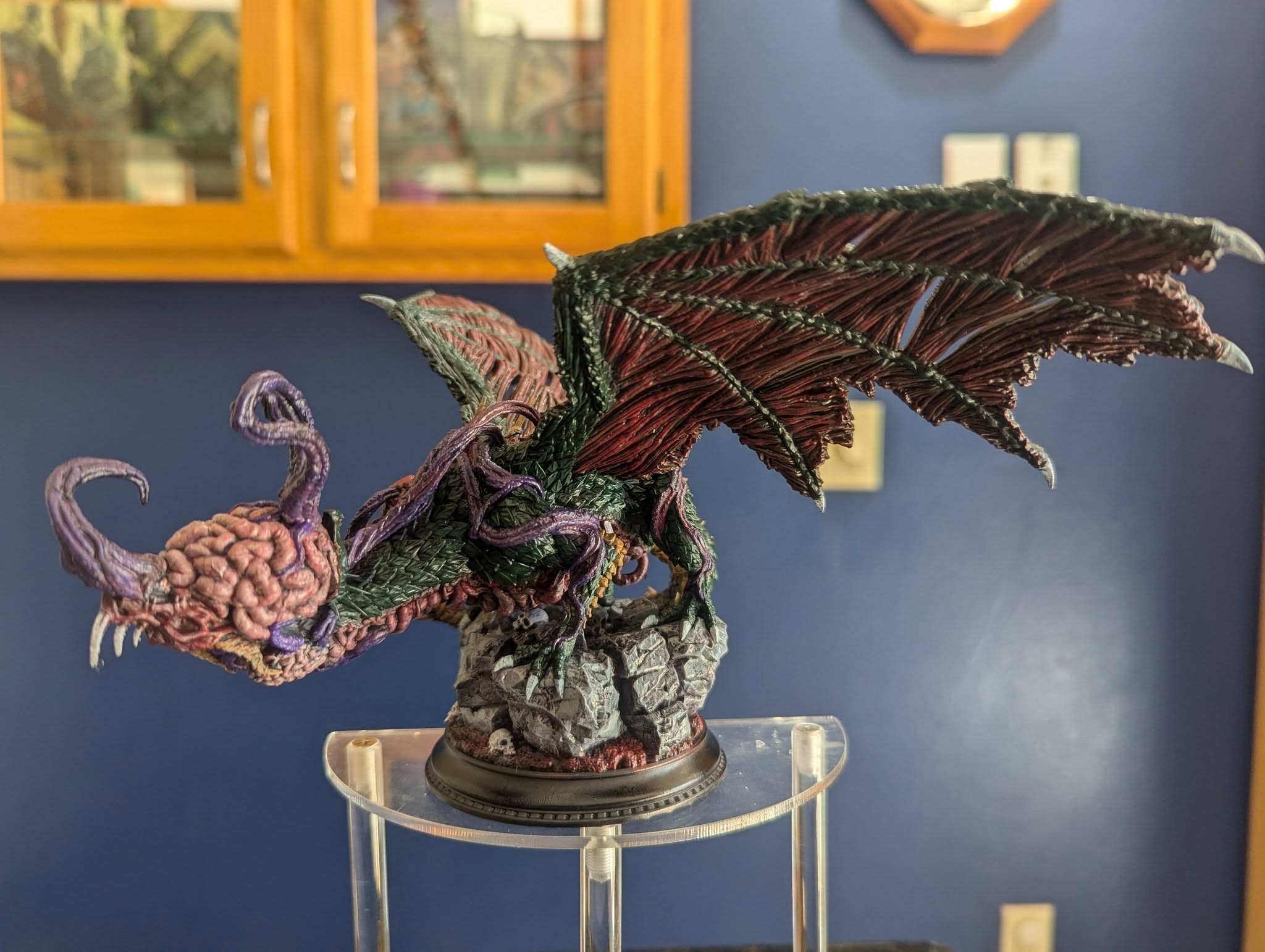 3D Printable Eldritch Flayed Dragon - Midorius the Remade by DM Stash