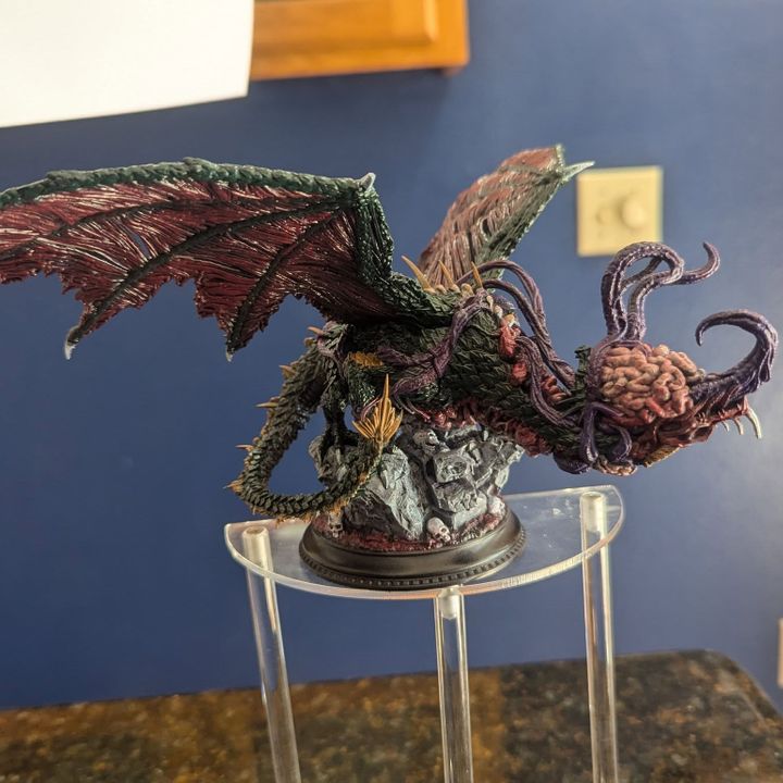 3D Print of Eldritch Flayed Dragon - Midorius the Remade by chrismartin15