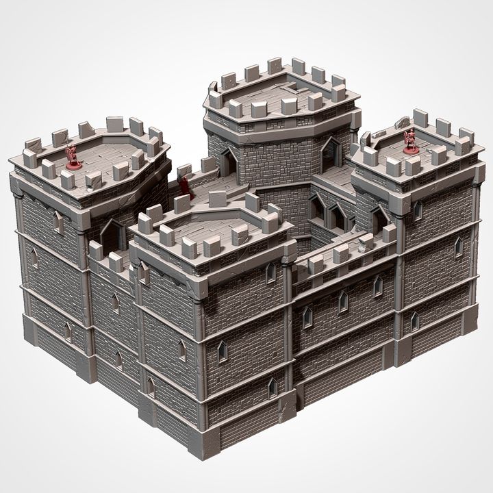 3D Printable CASTLE / STRONGHOLD by Txarli Factory
