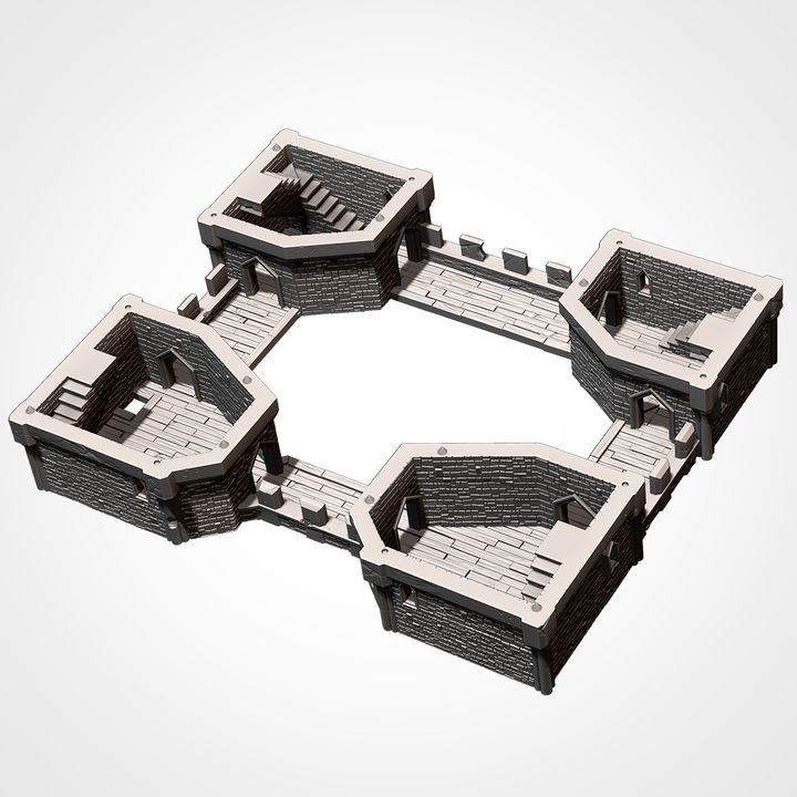 3D Printable CASTLE / STRONGHOLD by Txarli Factory