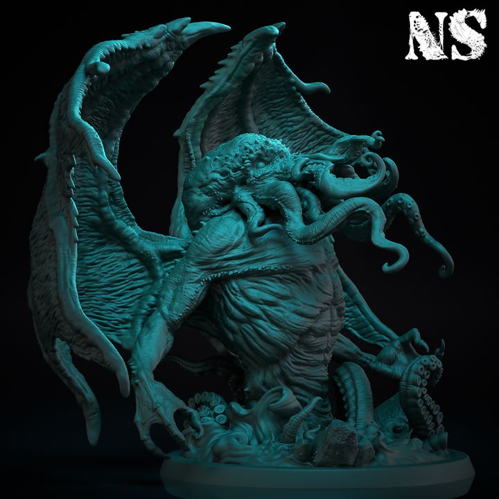 3D Printable Cthulhu - The Great Old One by NS Miniatures