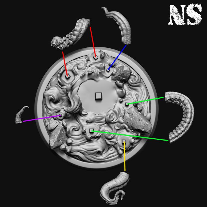 3D Printable Cthulhu - The Great Old One by NS Miniatures