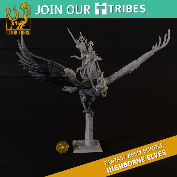 3D Printable Highborne Elves Bundle by Titan Forge Miniatures