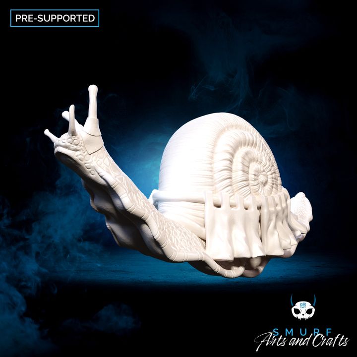 3D Printable Giant Racing Snail by Smurf Minis