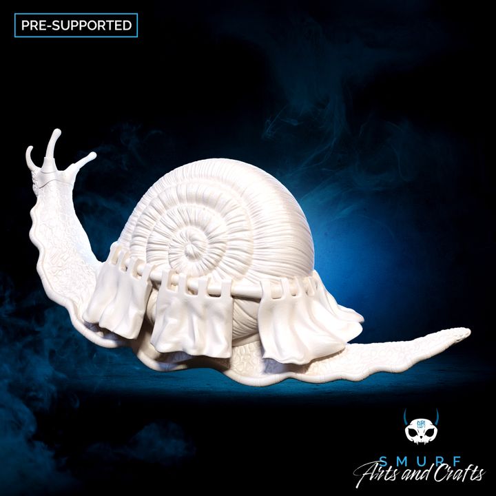 3D Printable Giant Racing Snail by Smurf Minis