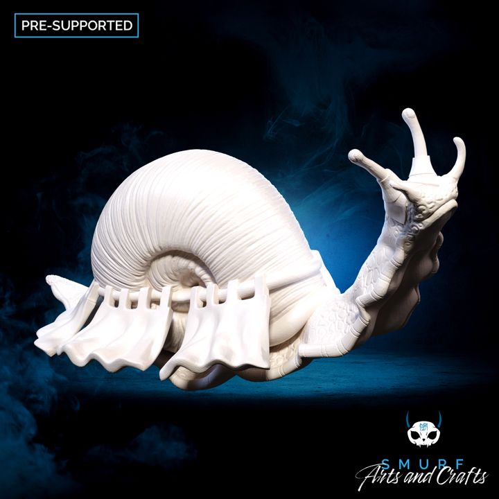 3D Printable Giant Racing Snail by Smurf Minis