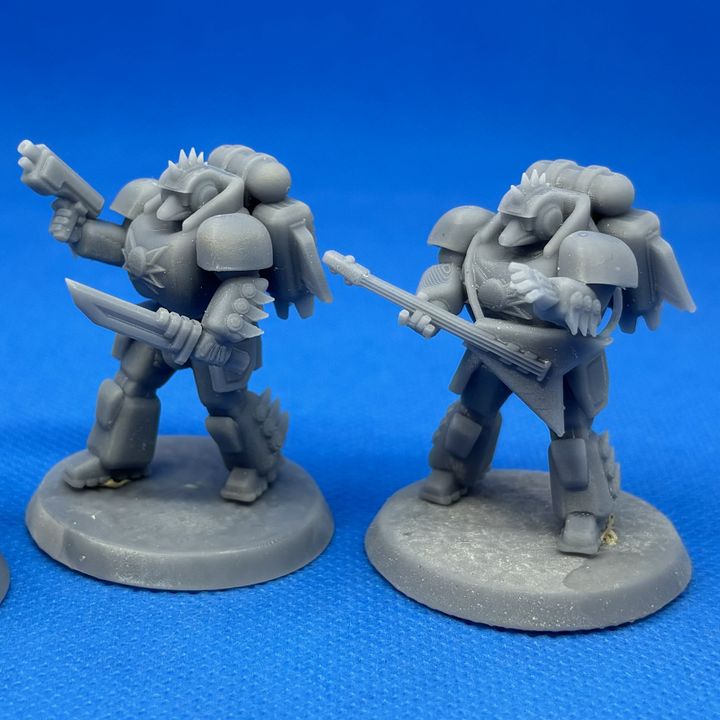 3D Printable Ranger Roy's Rocketeers (Whole Figures) by Donya Quick