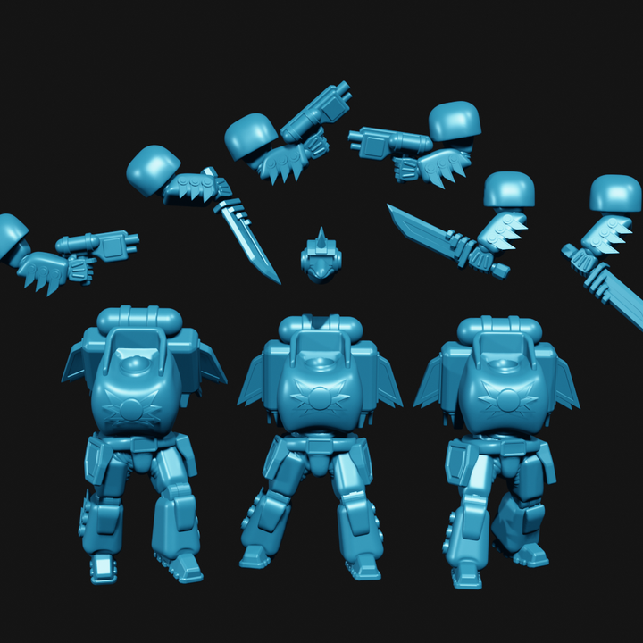 3D Printable Ranger Roy's Rocketeers (Modular Kit) by Donya Quick