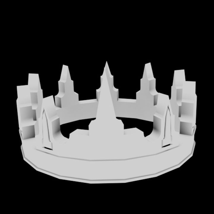 3D Printable Crown by BlueCloudModels