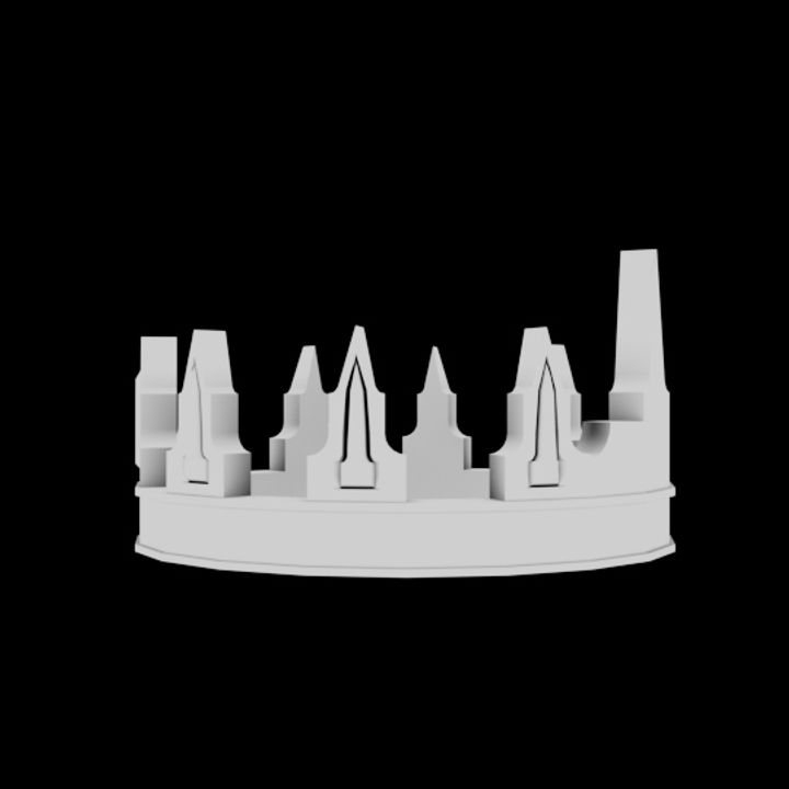 3D Printable Crown by BlueCloudModels