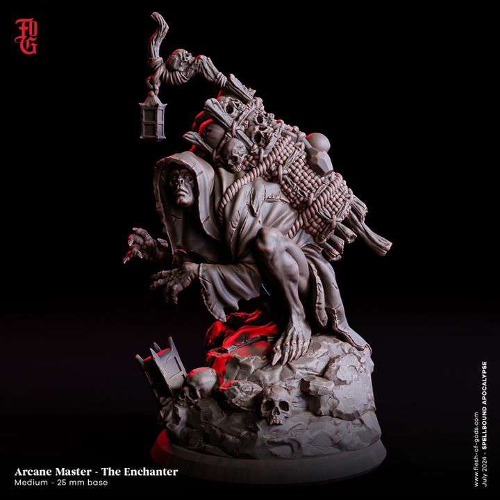 3D Printable Arcane Master - The Enchanter by Flesh of Gods