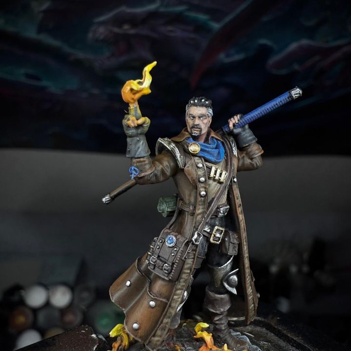 3D Print of Roland, Spellslinger (Human Sorcerer) by NilsSeidenthal