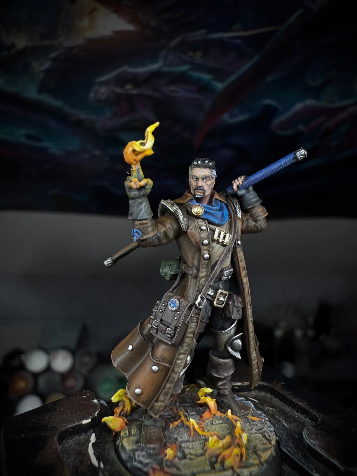 3D Printable Roland, Spellslinger (Human Sorcerer) by Flesh of Gods