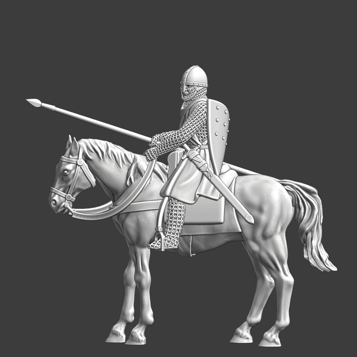 3D Printable Mounted Norman Knight - With spear by Northern Crusades ...