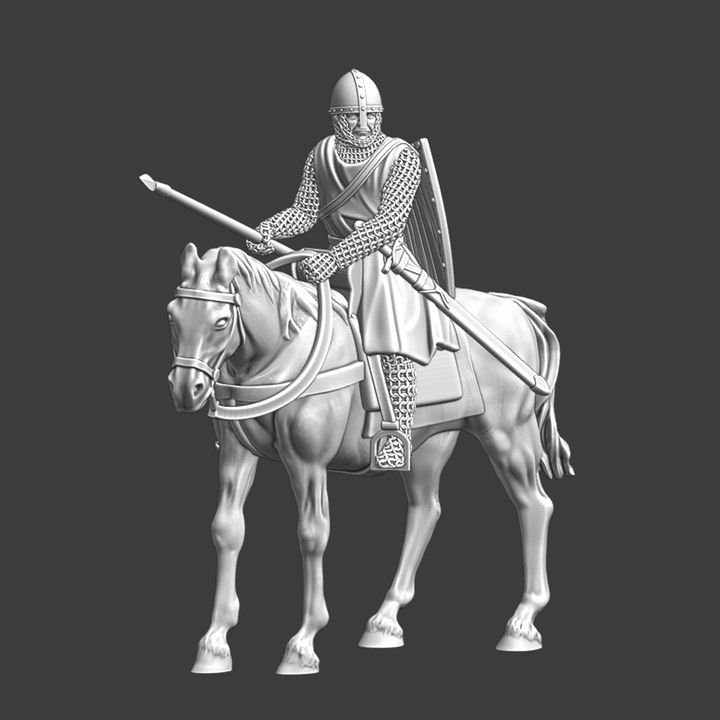 3D Printable Mounted Norman Knight - With spear by Northern Crusades ...
