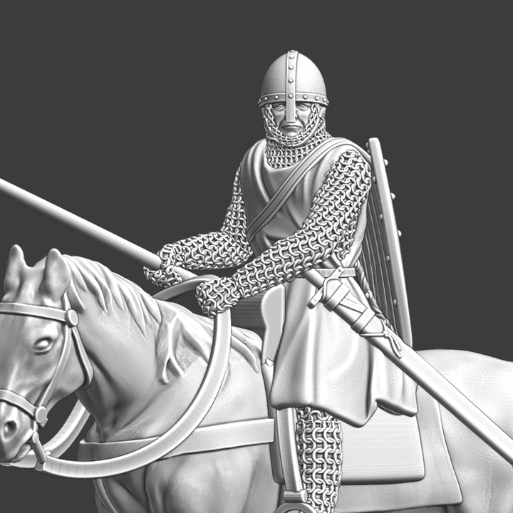 3D Printable Mounted Norman Knight - With spear by Northern Crusades ...