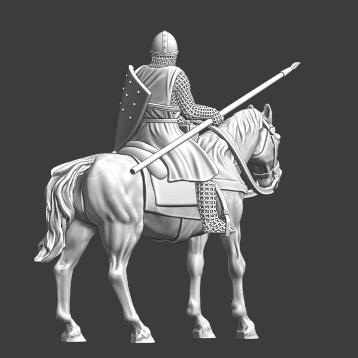 3D Printable Mounted Norman Knight - With spear by Northern Crusades ...