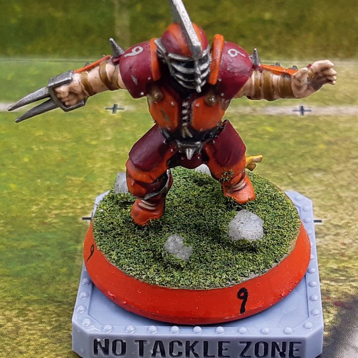 3D Printable No Tackle Zone Blood Bowl Status Tile Token by Vergond