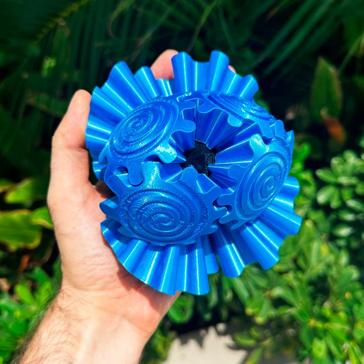 3D Printable Magic Gear Ball by Sergeant Hammer