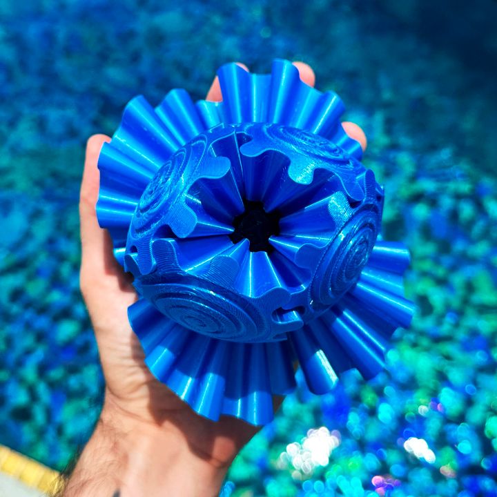 3D Printable Magic Gear Ball by Sergeant Hammer