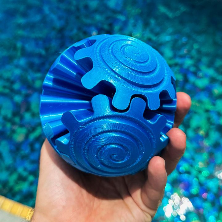 3D Printable Magic Gear Ball by Sergeant Hammer