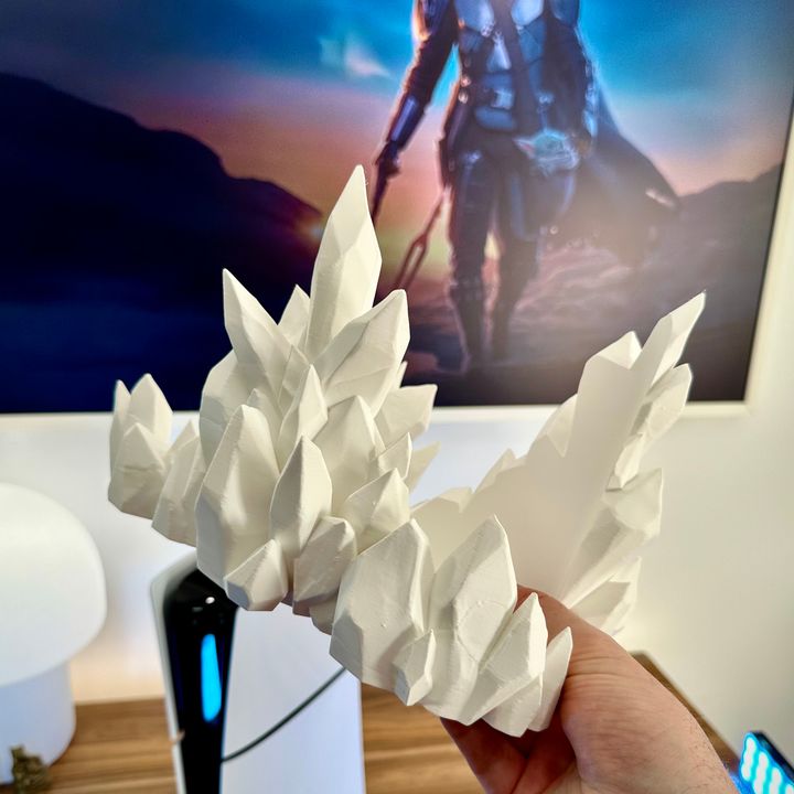 3D Printable PS5 SLIM Crystal Stand (Disc & Digital) by Holoprops