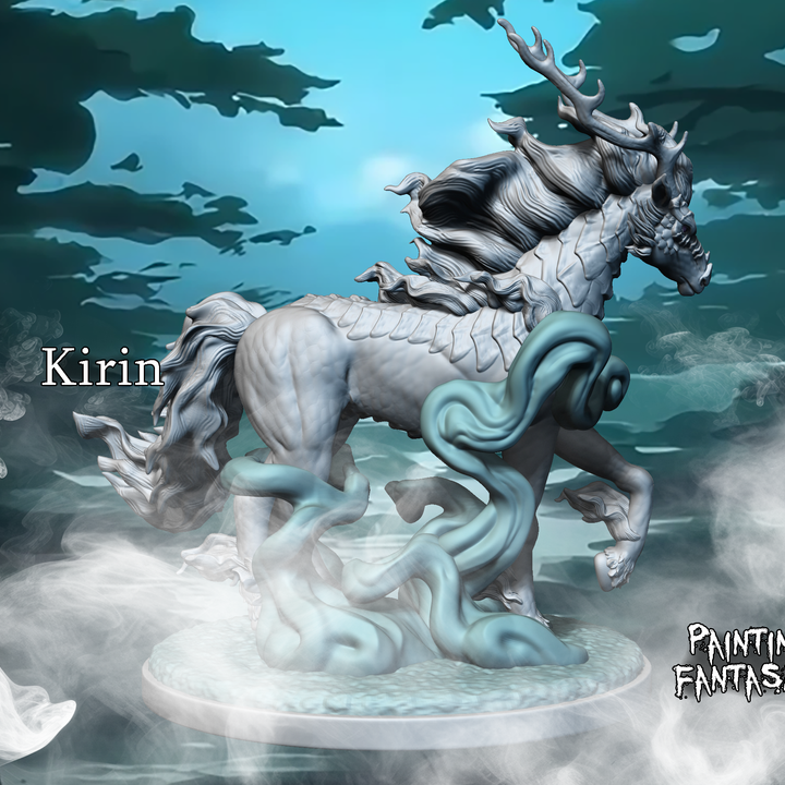 3D Printable Kirin by Painting Fantasms
