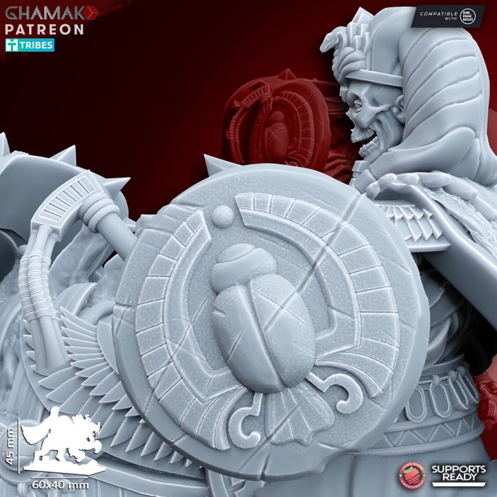 3D Printable God king on Sabretooth by Ghamak