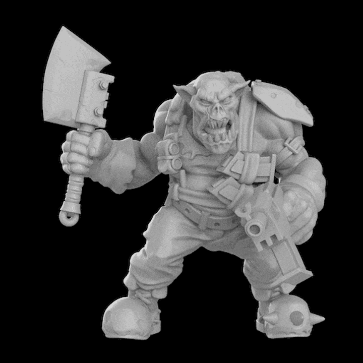 3D Printable Tactical Orc by WastelandScenics
