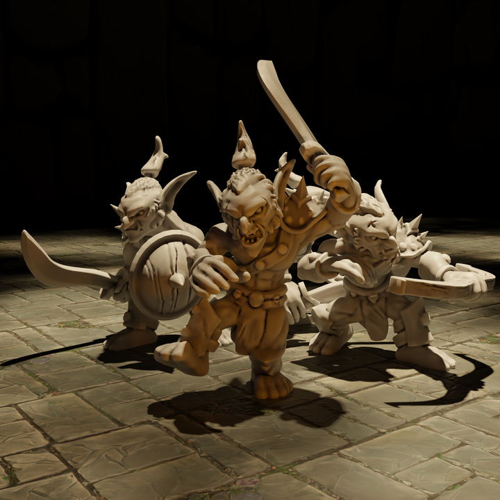 3D Printable Goblin Squad by Matias Herrera