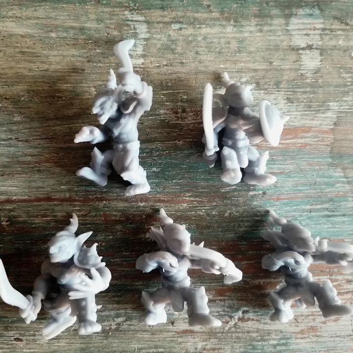3D Printable Goblin Squad by Matias Herrera