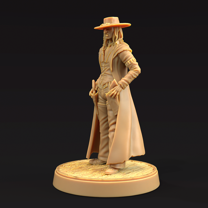 3D Printable Vampire Gunslinger | PRESUPPORTED | Shadows Over Silver ...