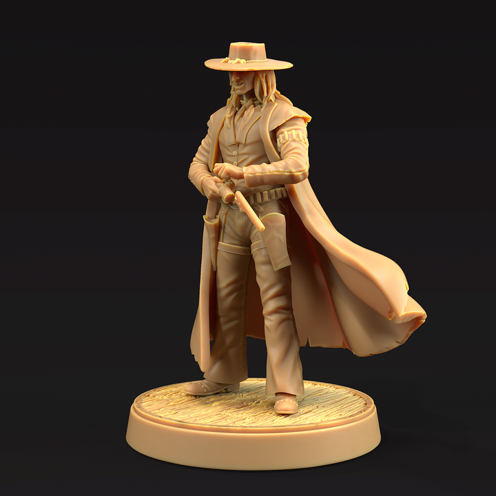 3D Printable Vampire Gunslinger | PRESUPPORTED | Shadows Over Silver ...