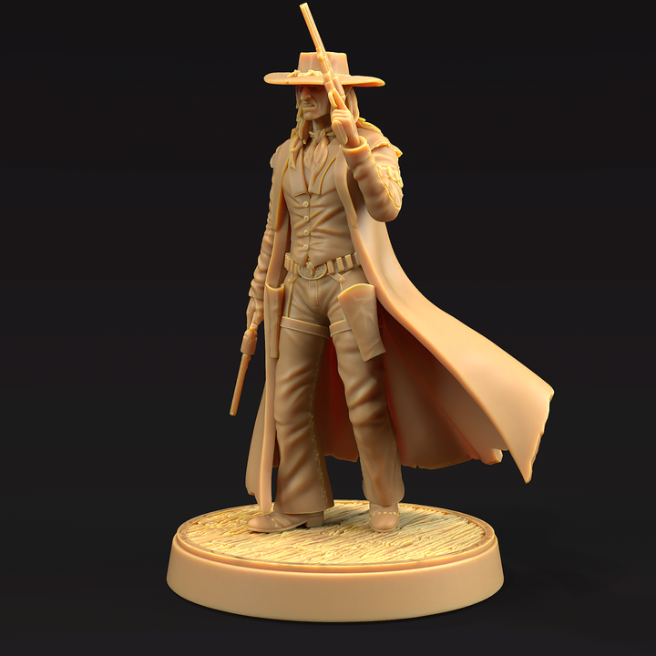3D Printable Vampire Gunslinger | PRESUPPORTED | Shadows Over Silver ...