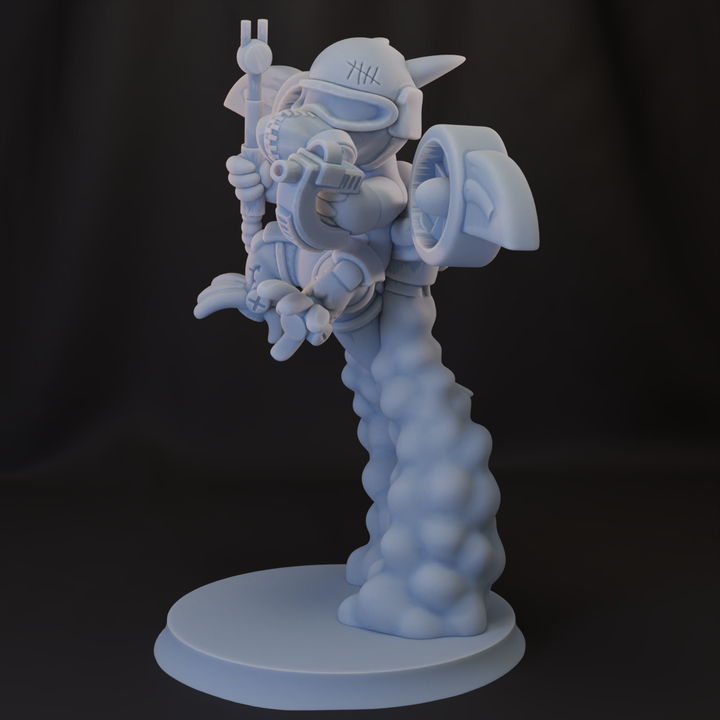 3D Printable Kobold Dragonfly Drop Trooper leader by The Cackling ...