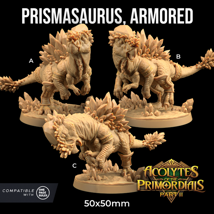 3D Printable Prismasaurus Armored | PRESUPPORTED | Acolytes of The ...