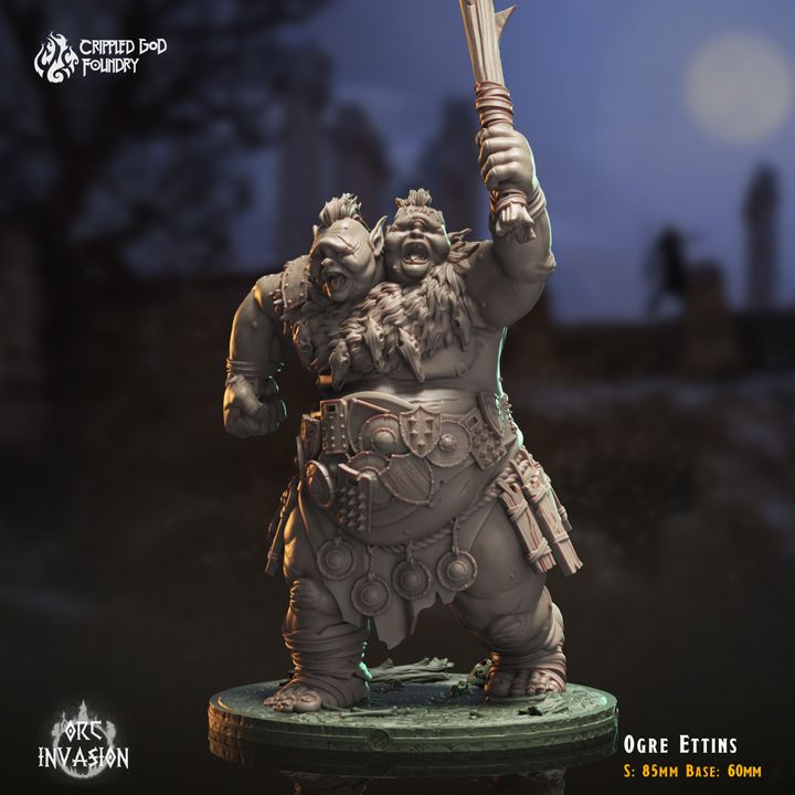 3D Printable Ogre Ettins by Crippled God Foundry