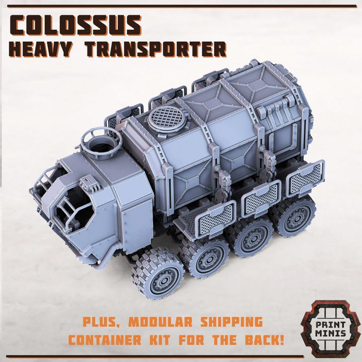 3D Printable Colossus Hauler Ultimate Kit by Print Minis
