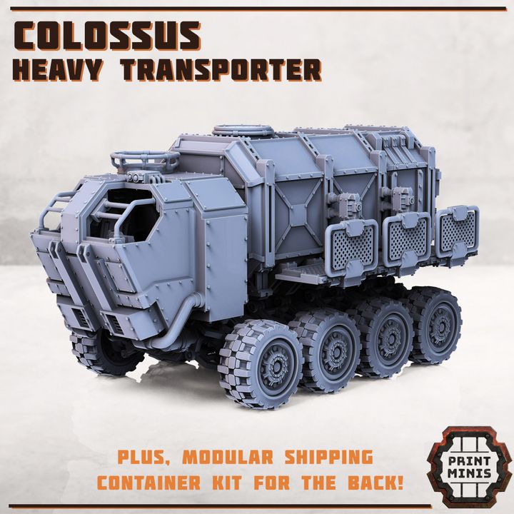 3D Printable Colossus Hauler Ultimate Kit by Print Minis