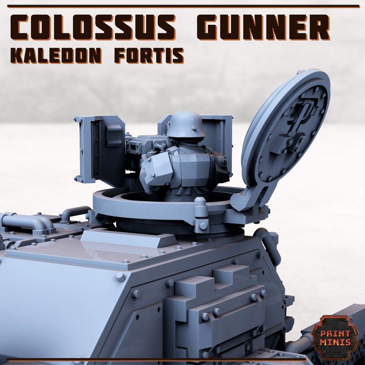3D Printable Colossus Hauler w/ Troopers Ultimate Kit by Print Minis