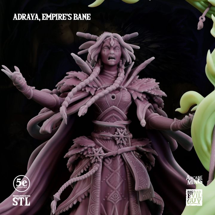 3D Printable Adraya, Empire's Bane - Complete Bundle by Big Bad Evil Guy
