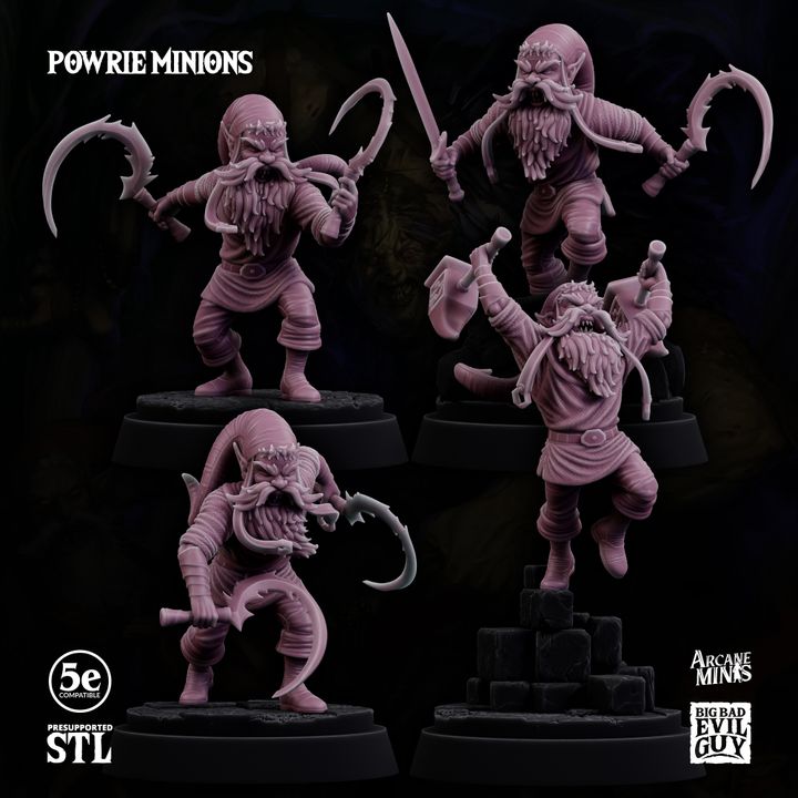 3D Printable Powrie Minions by Big Bad Evil Guy